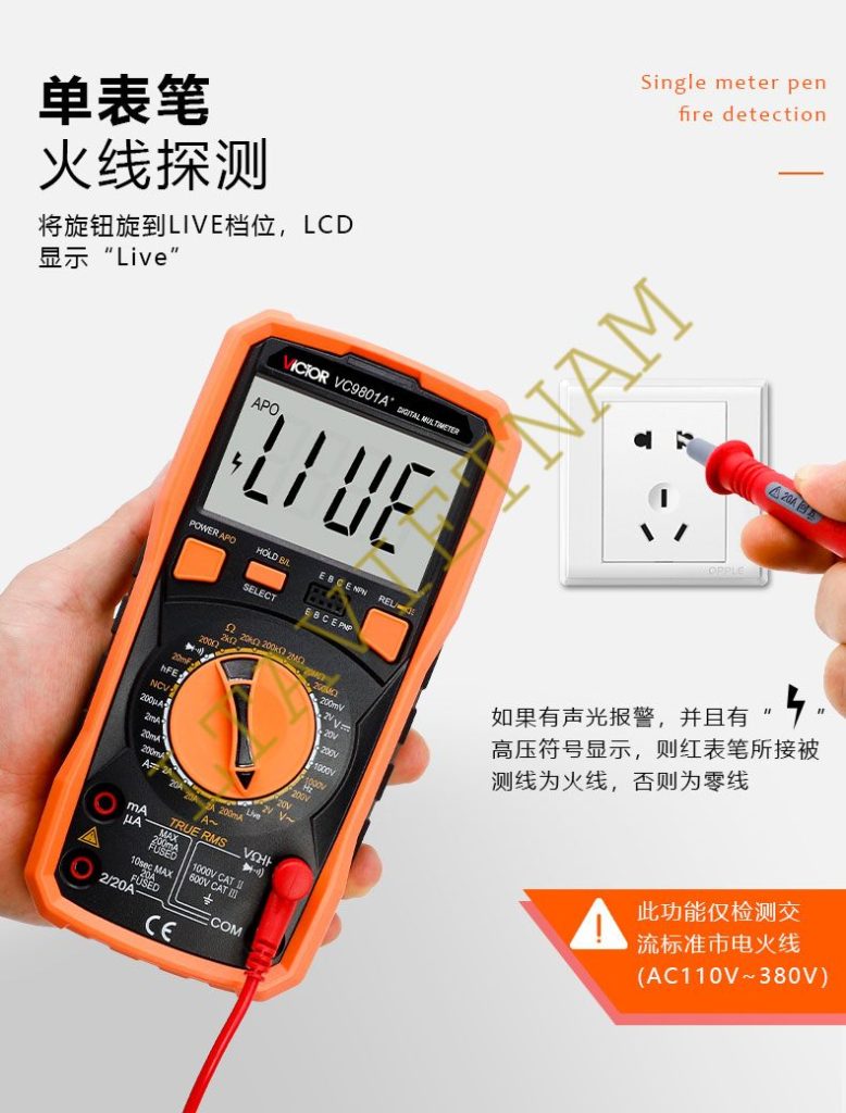 ĐỒNG HỒ VẠN NĂNG VC9802A+ - CÔNG TY TNHH HIỆU CHUẨN LTA VIỆT NAM